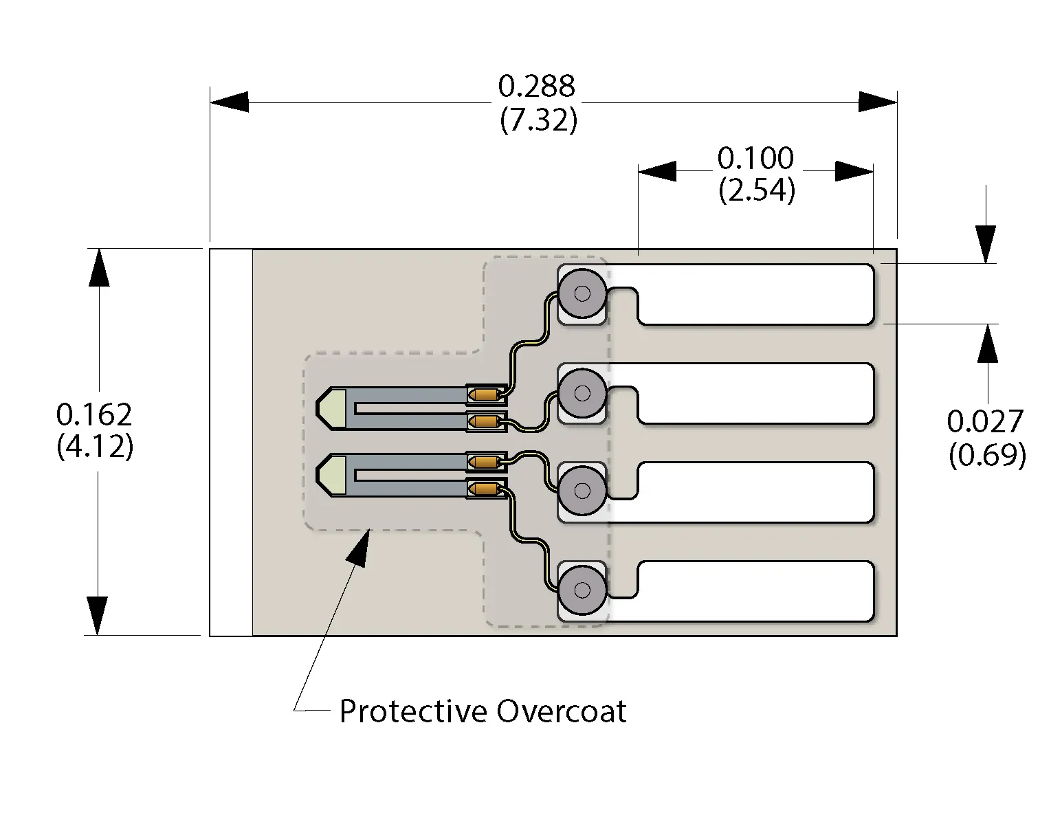 SSGH Half-Bridge Semiconductor Strain Gages | Semiconductor Strain Gage ...